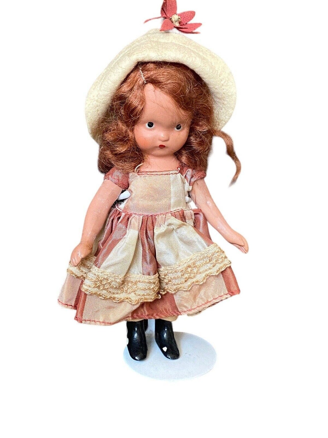 Vtg Nancy Ann Story Book Doll Bisque 1930s 1 2 Buckle My Shoe Red Hair ...