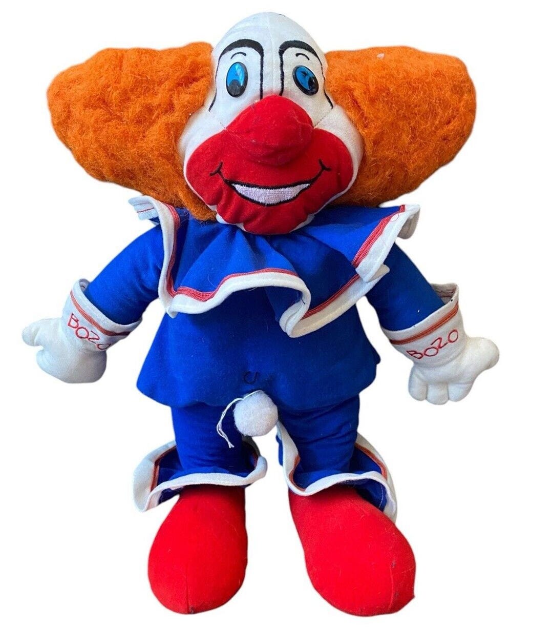 Bozo the Clown Plush Doll 16" Ace Novelty 1980s Toy Stuffed Larry ...