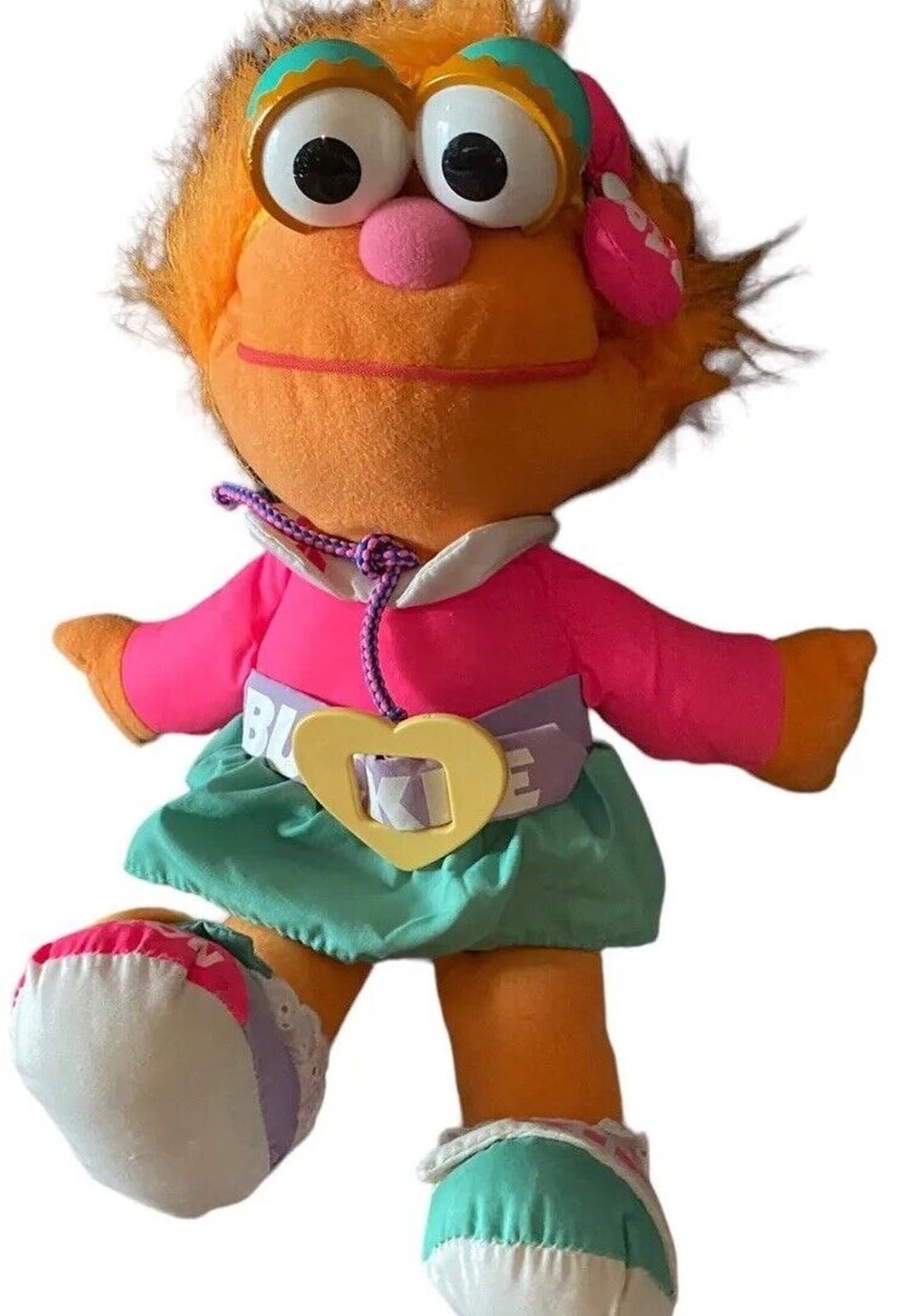 Vtg Sesame Street Zoe Dress Me up Learn Plush Doll 1995 Tyco Nylon Doll ...