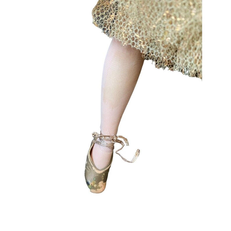 Vtg Madame Alexander Elise Doll 15 Gold Ballerina Tutu Jointed 1959 Red ...