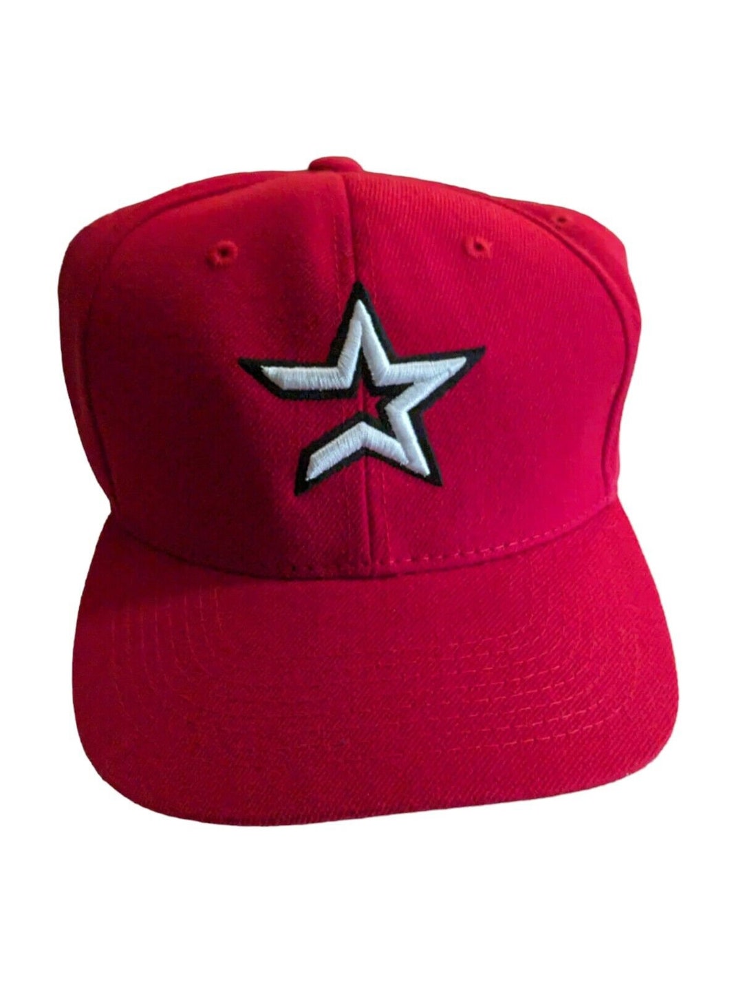 Vintage Houston Astros Hat New Era Snap Back Wool Red Baseball H Kap ...