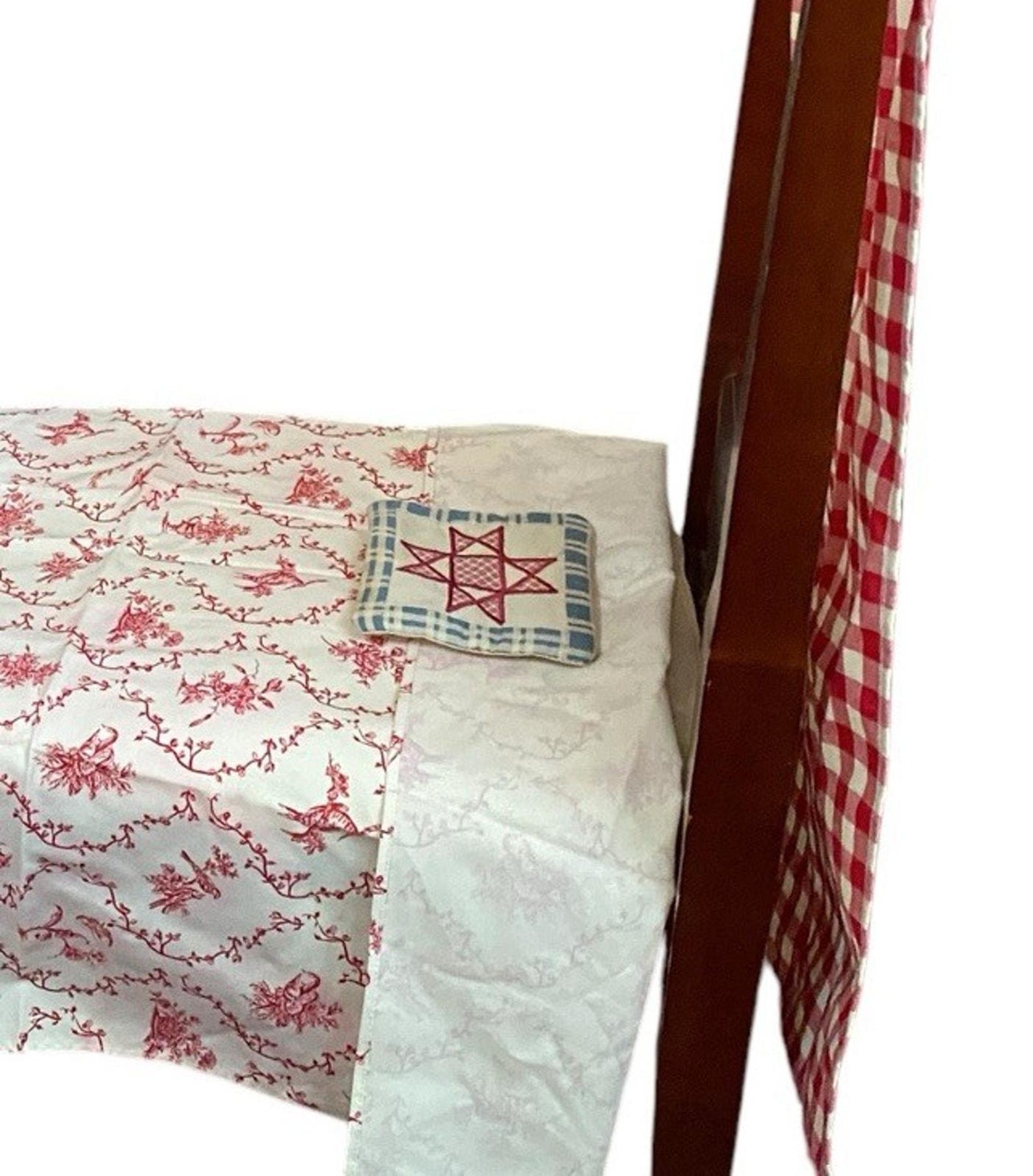 Vtg American Girl Felicity Four Poster Bed Pleasant Company Bedding ...