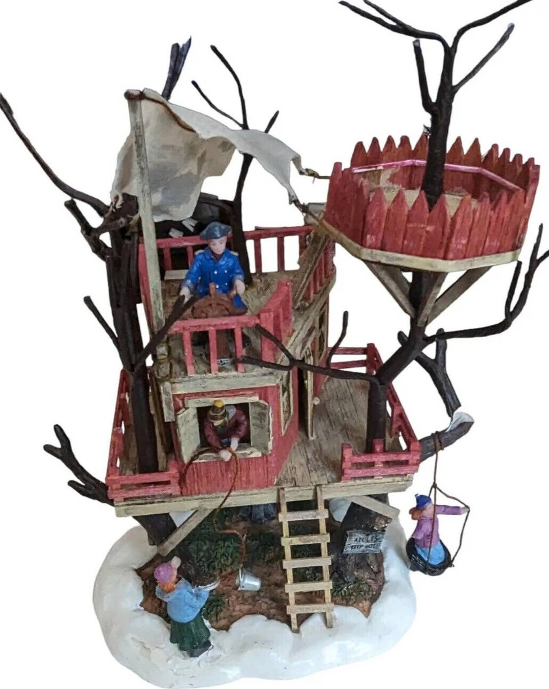 Lemax Carole Towne Treehouse Clubhouse Adults Keep Out 2004 - Etsy