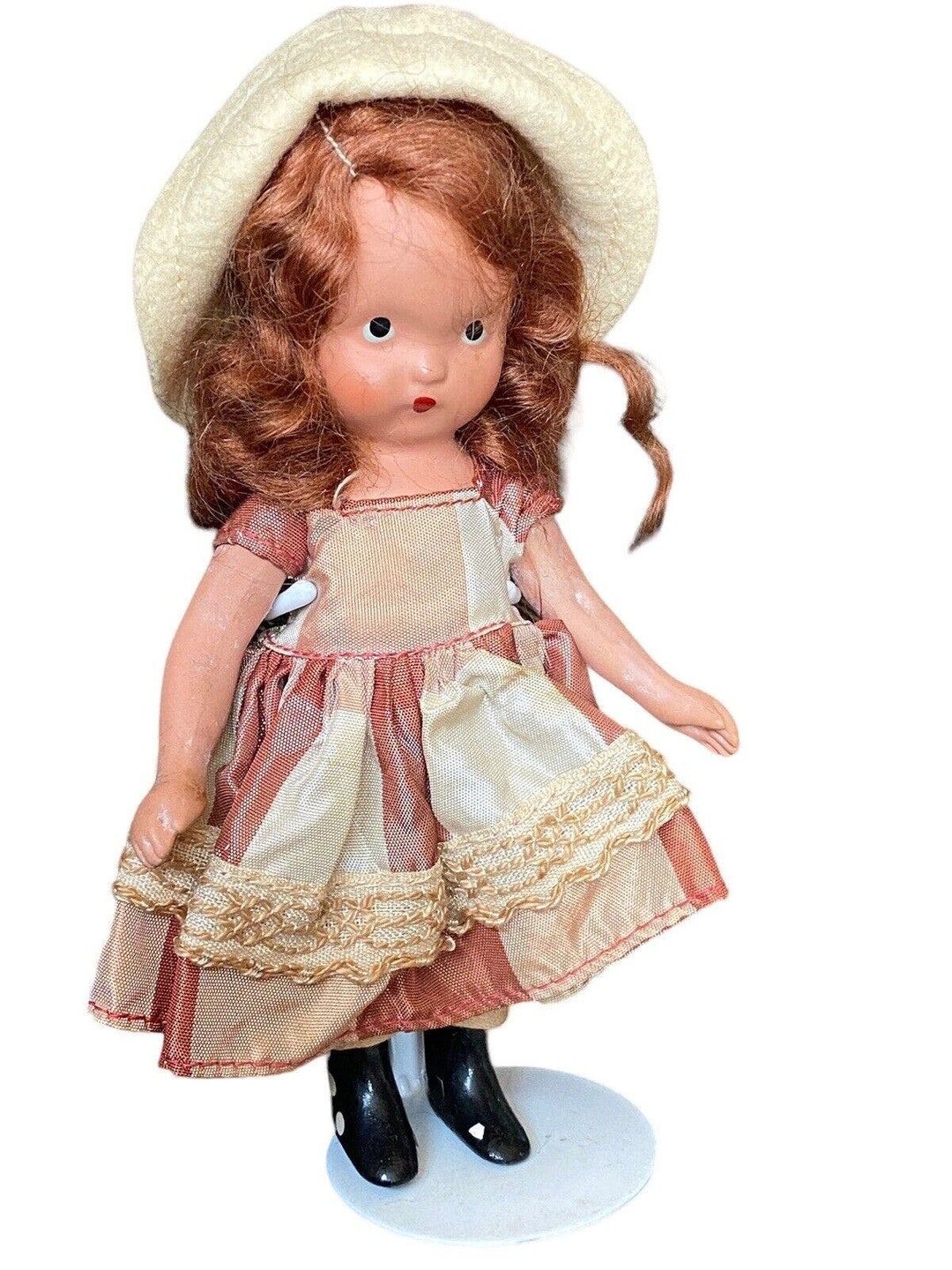 Vtg Nancy Ann Story Book Doll Bisque 1930s 1 2 Buckle My Shoe Red Hair ...