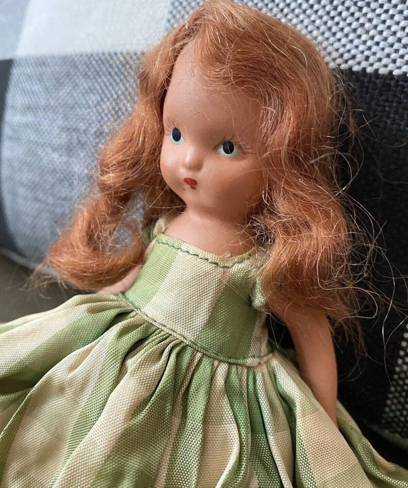Vtg Nancy Ann Story Book Doll Bisque 1930 Septembers Girl Green Dress ...