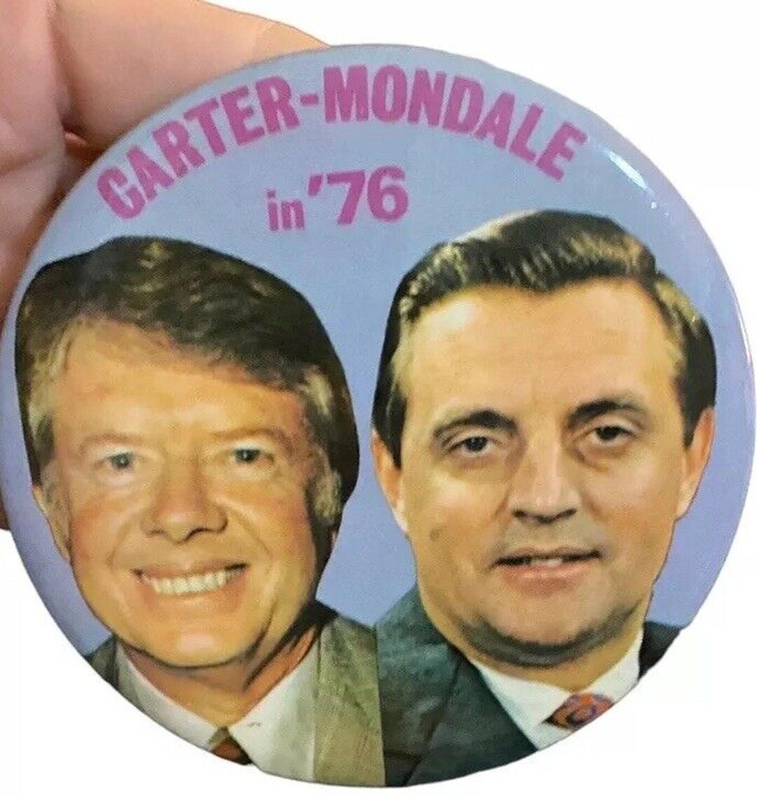 President Jimmy Carter Mondale 1976 Presidential Political Campaign Pin ...