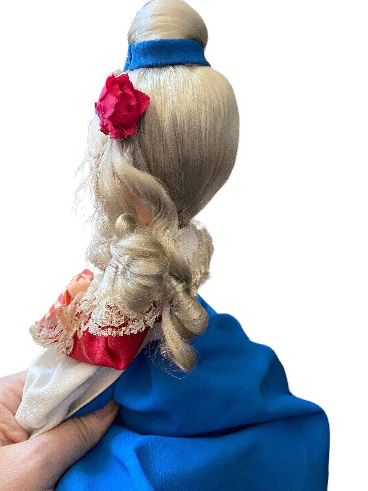 Vtg Elegant Dolls Bradley Betsy Ross Doll 1970's Colonial Flag Blonde ...