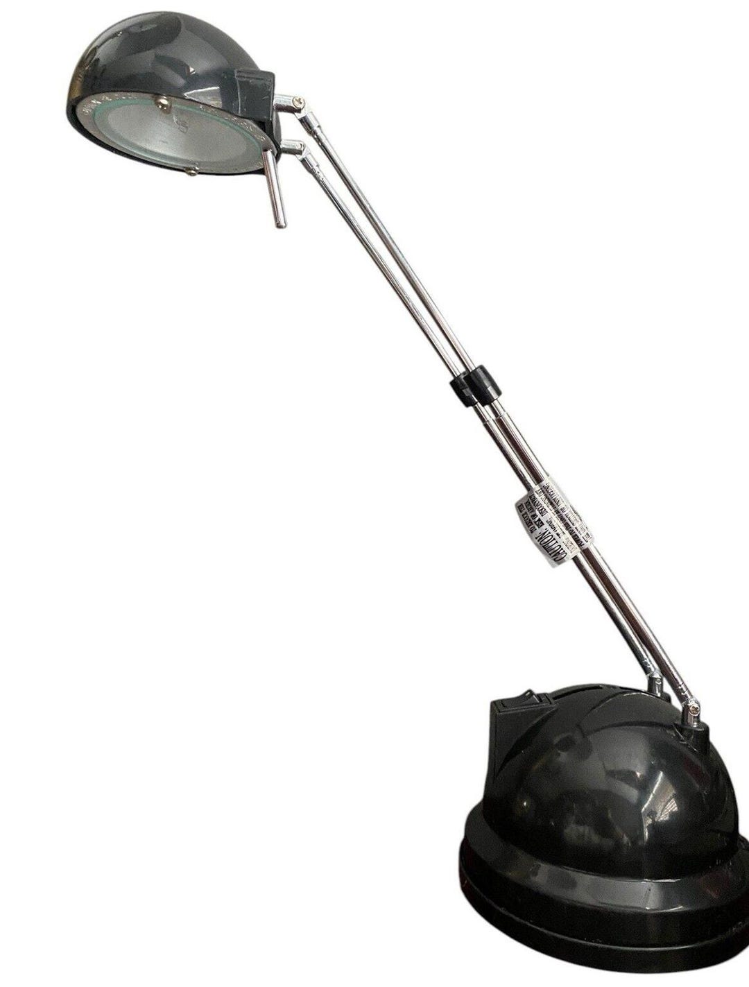 Vintage Black Halogen Telescoping Desk Lamp Chrome Plastic Metal - Etsy ...