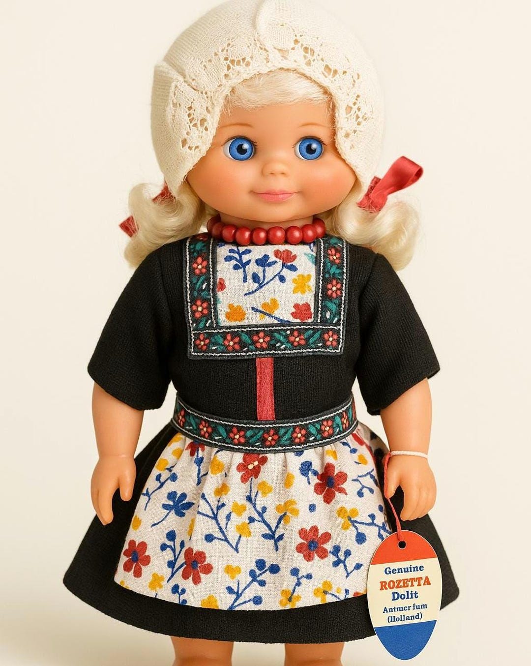Vtg Rozetta Doll Amsterdam Holland Girl 11” Dutch Clogs Traditional ...