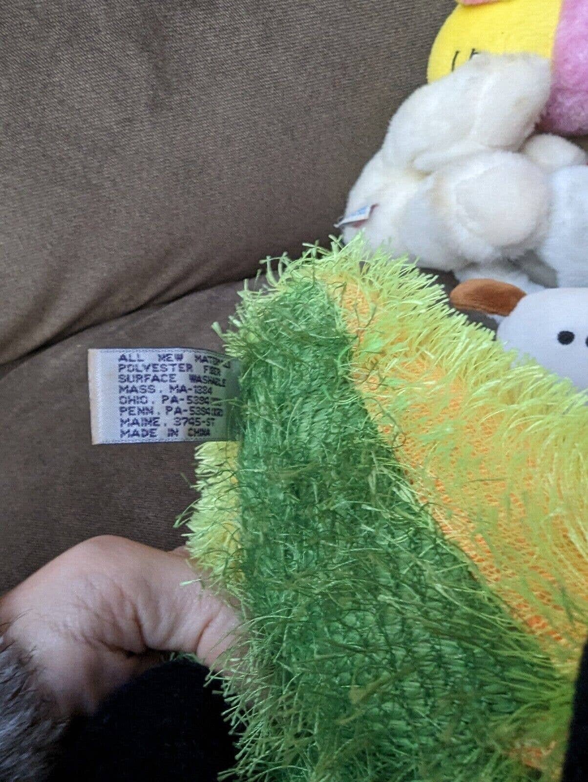 People Pals Smidgen Fuzzy Monster Plush Animal Yellow Big Lips - Etsy