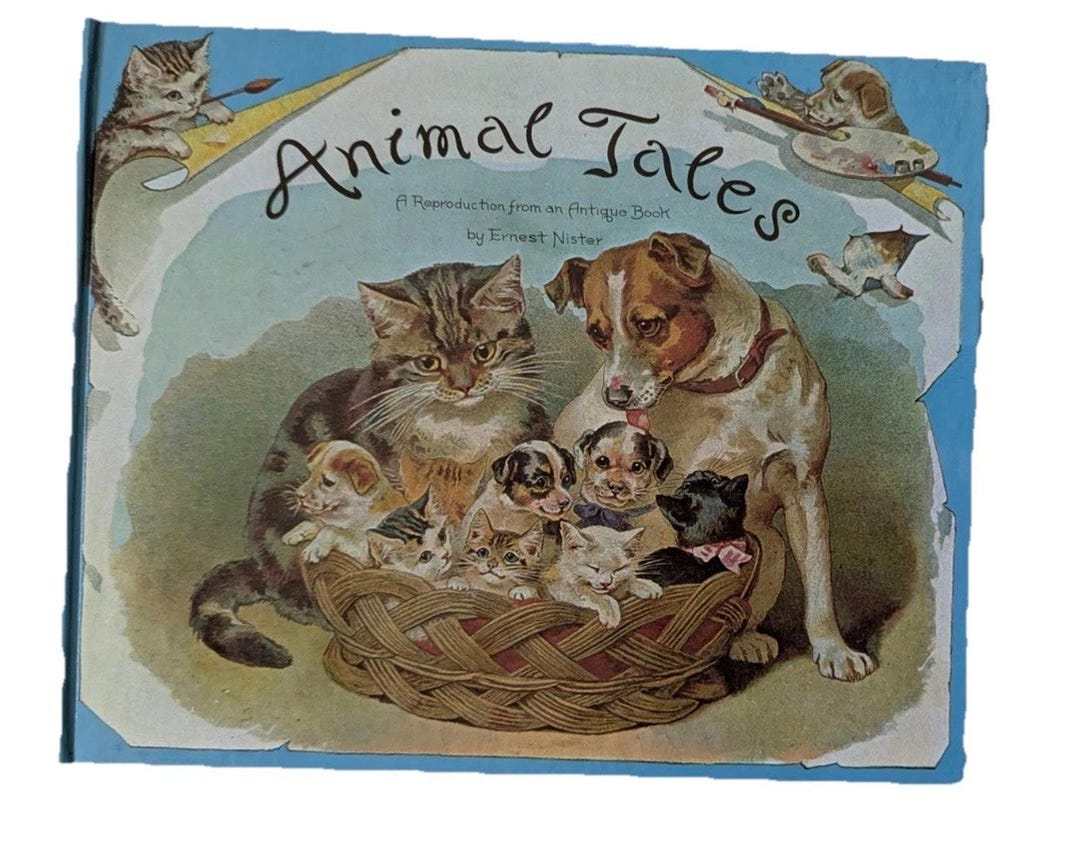 Animal Tales Ernest Nister Pop-up Book Philomel 1980 Reprint Vintage ...