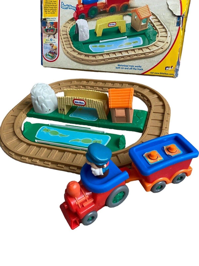 Little Tikes Fold up & Go Train Toy Travel Play Set Preschool - Etsy
