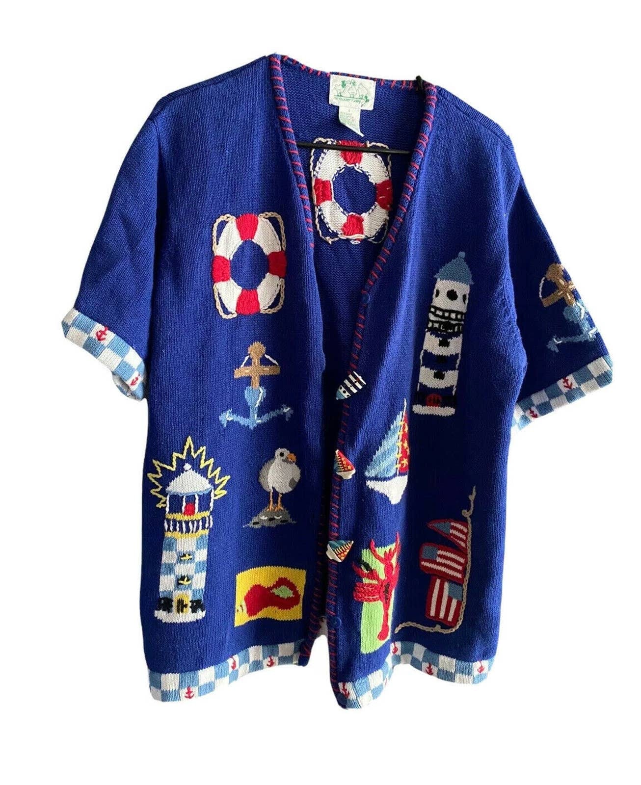 Nautical Anchor Sweater - Etsy