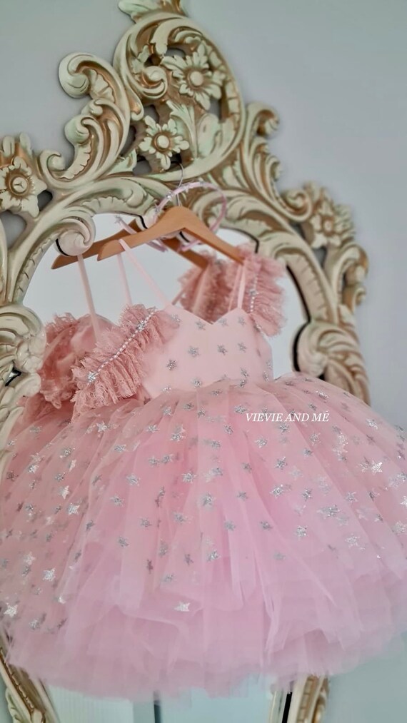 Pink Star Dress for Girls. - Etsy