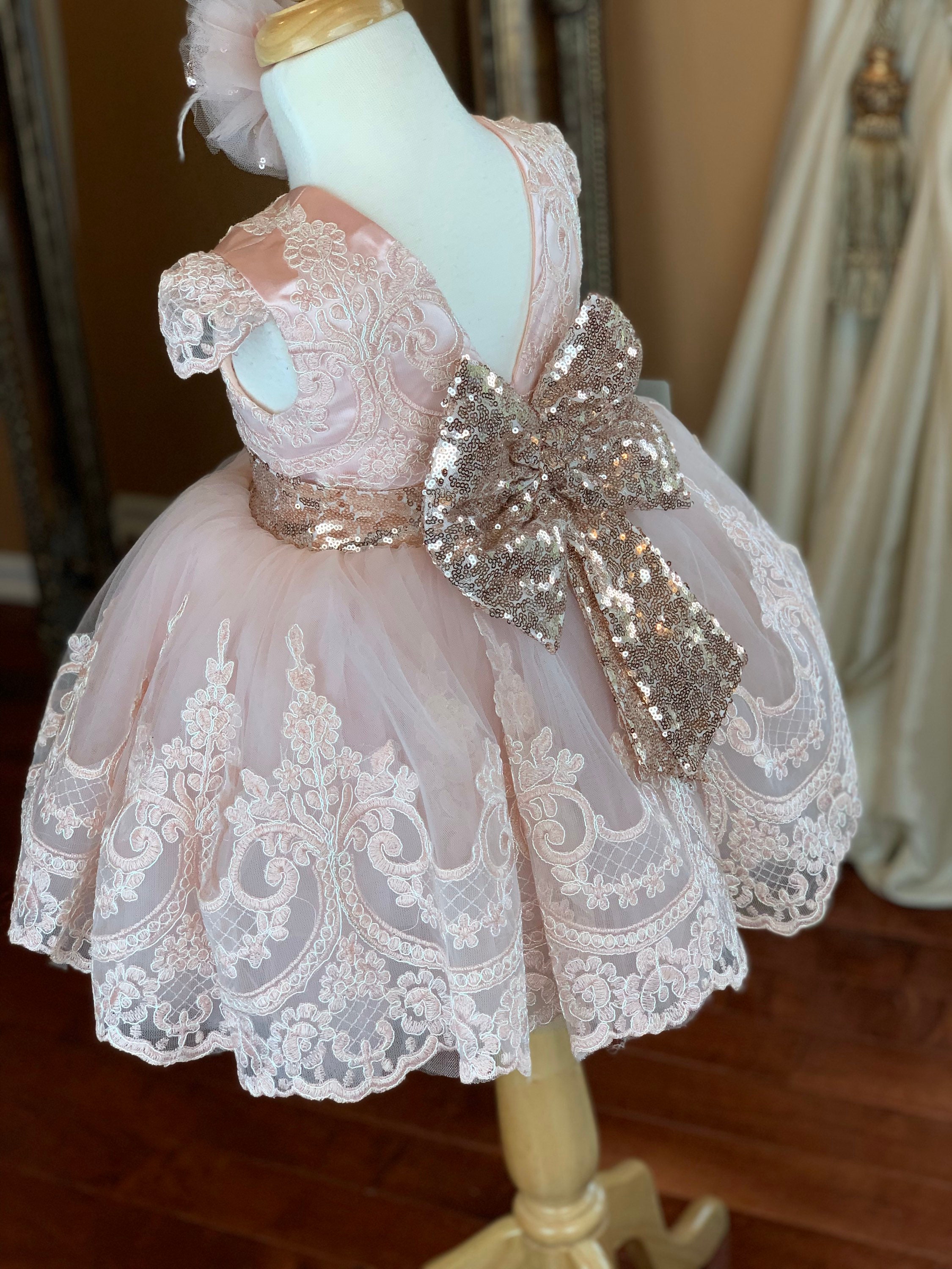 Pink and blush pageant dress | Etsy