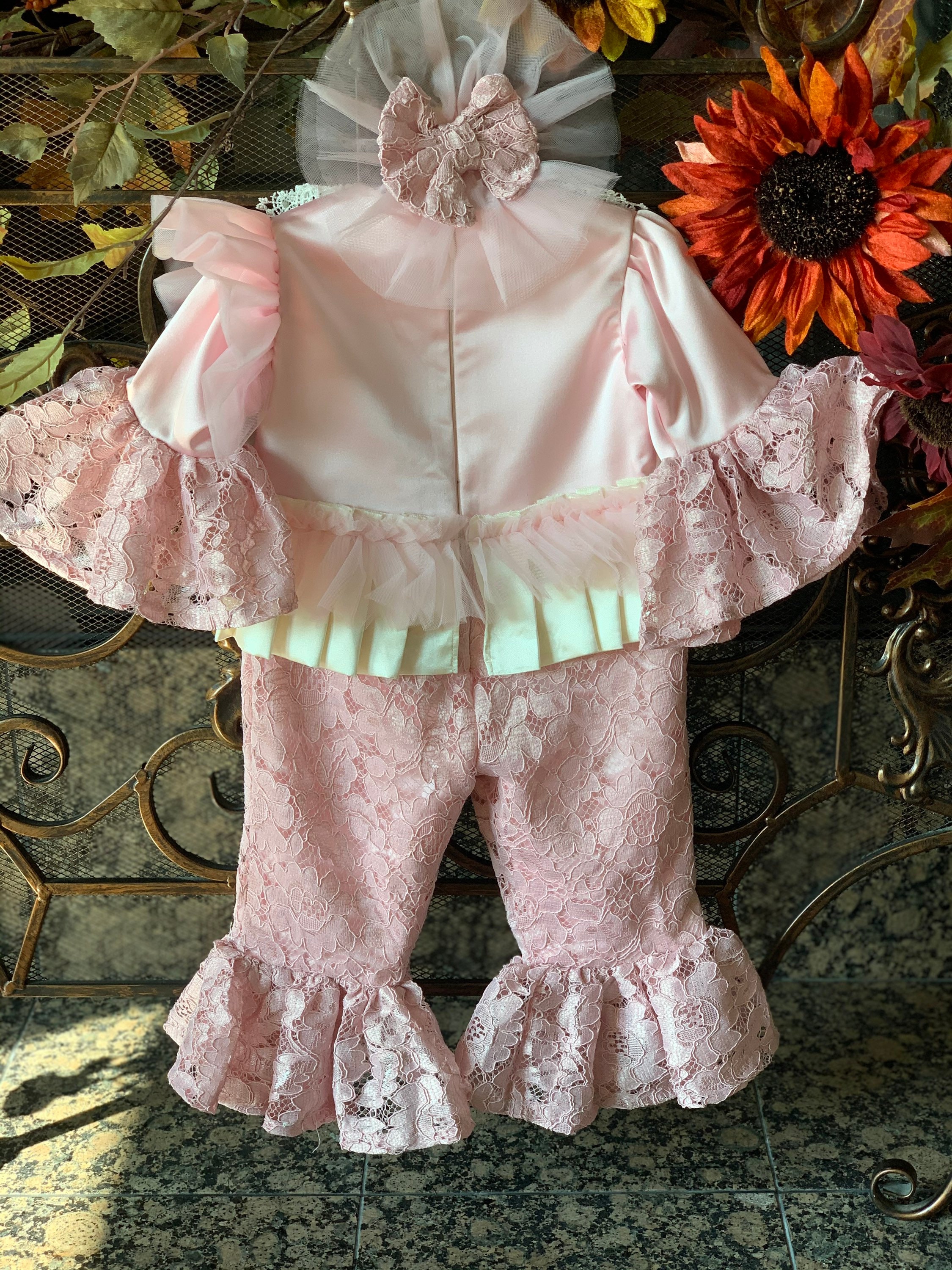 Girls lace outfit | Etsy