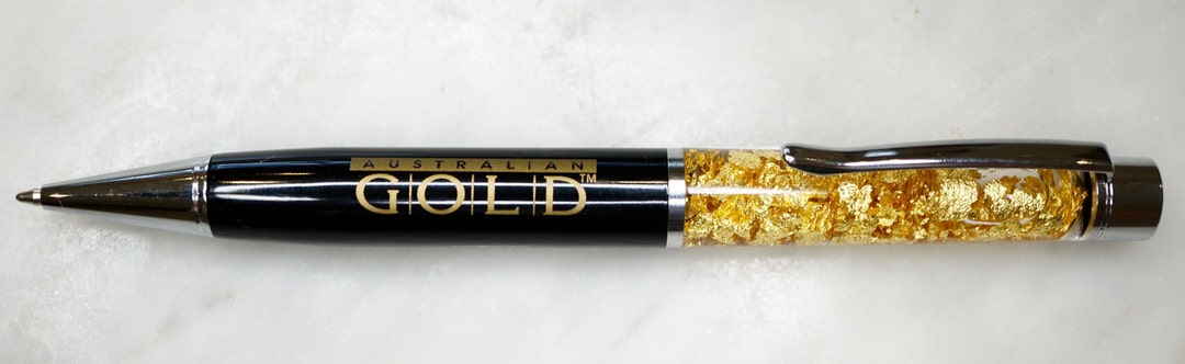 Australian 24 Carat Gold Leaf Pen, Gold Leaf, Pen, Mens Gifts, Novelty ...