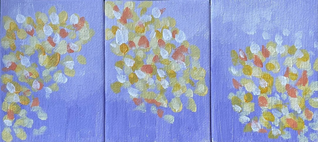 Miniatures Paintings, Spring Paintings, Original Abstract Colorful ...