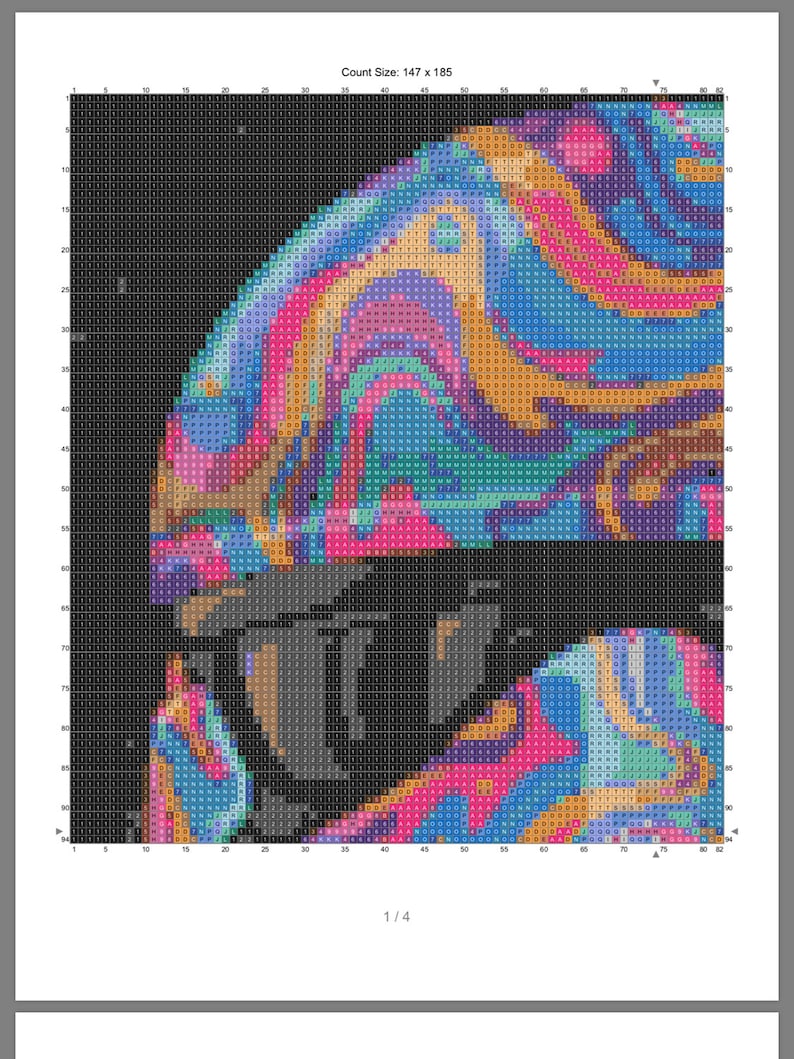 Red Storm Trooper Psychedelic Perler Bead Pattern - Etsy UK