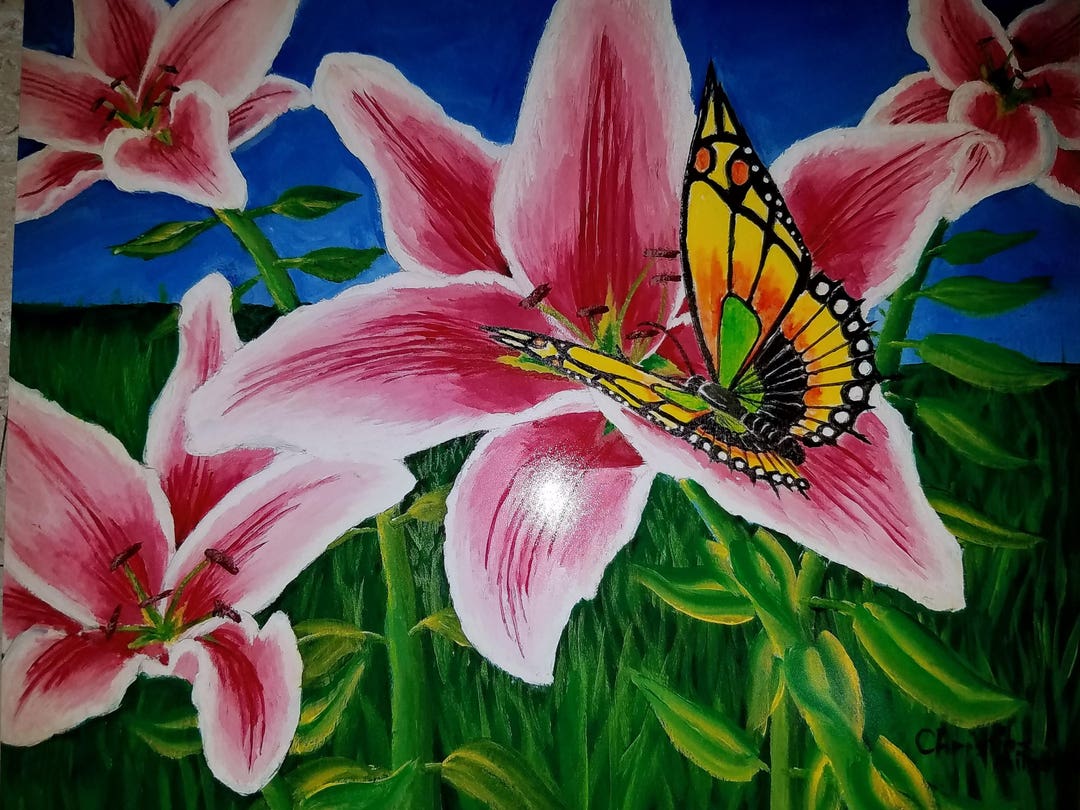 A Butterflies Sanctuary, Wall Art, Landscape Print,living Room Print, Bedroom Art - Etsy