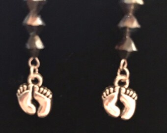 Feet earrings | Etsy