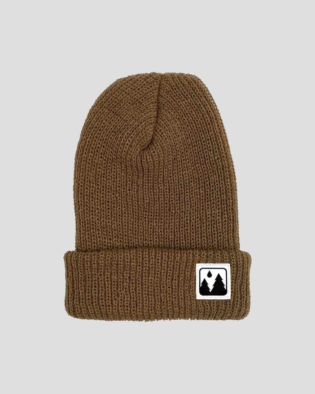 Elmntry - Coyote Brown/white, Icon Cuff Beanie - Etsy