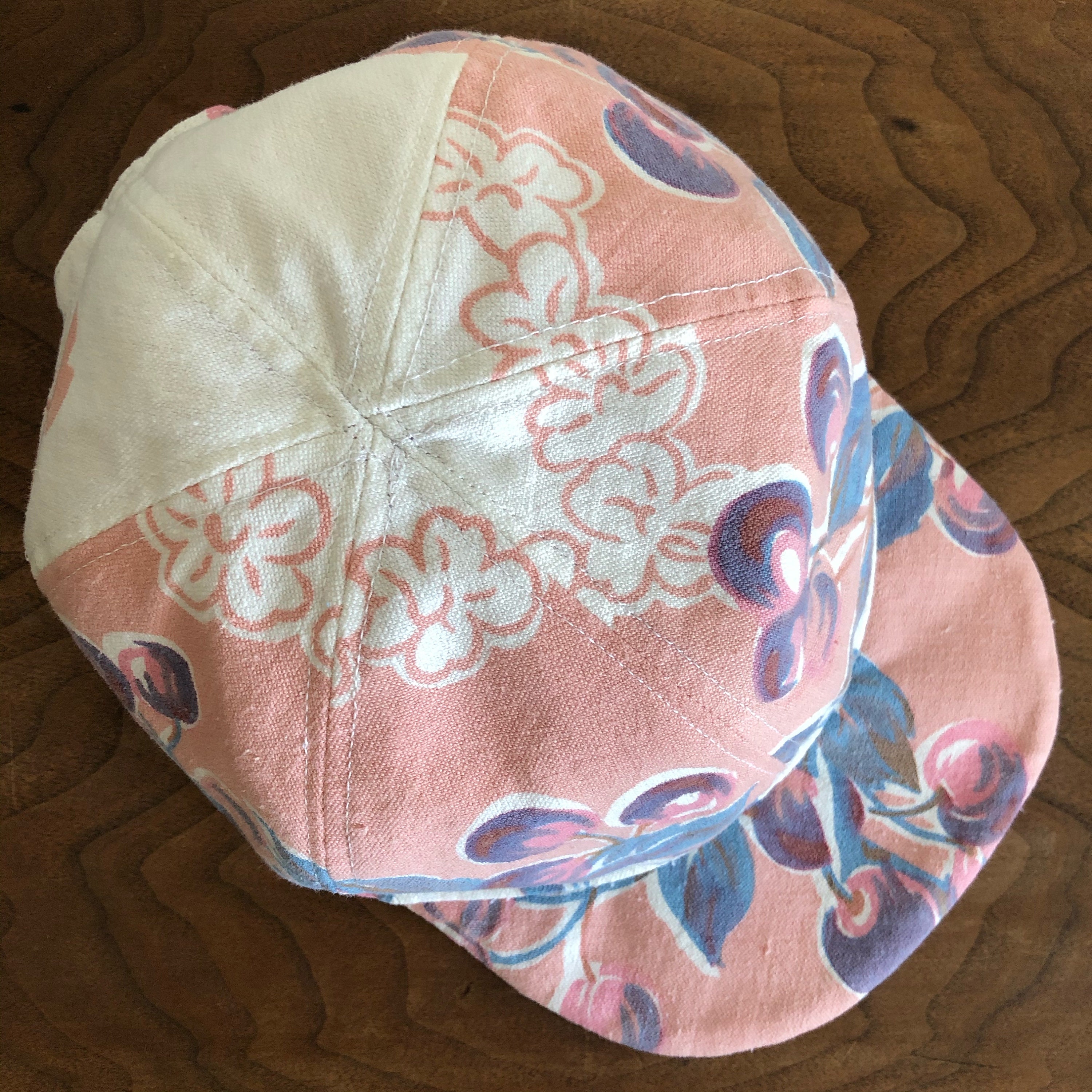 Women's Caps Handmade Repurposed Cotton Vintage Linens Hat Cap Vintage ...