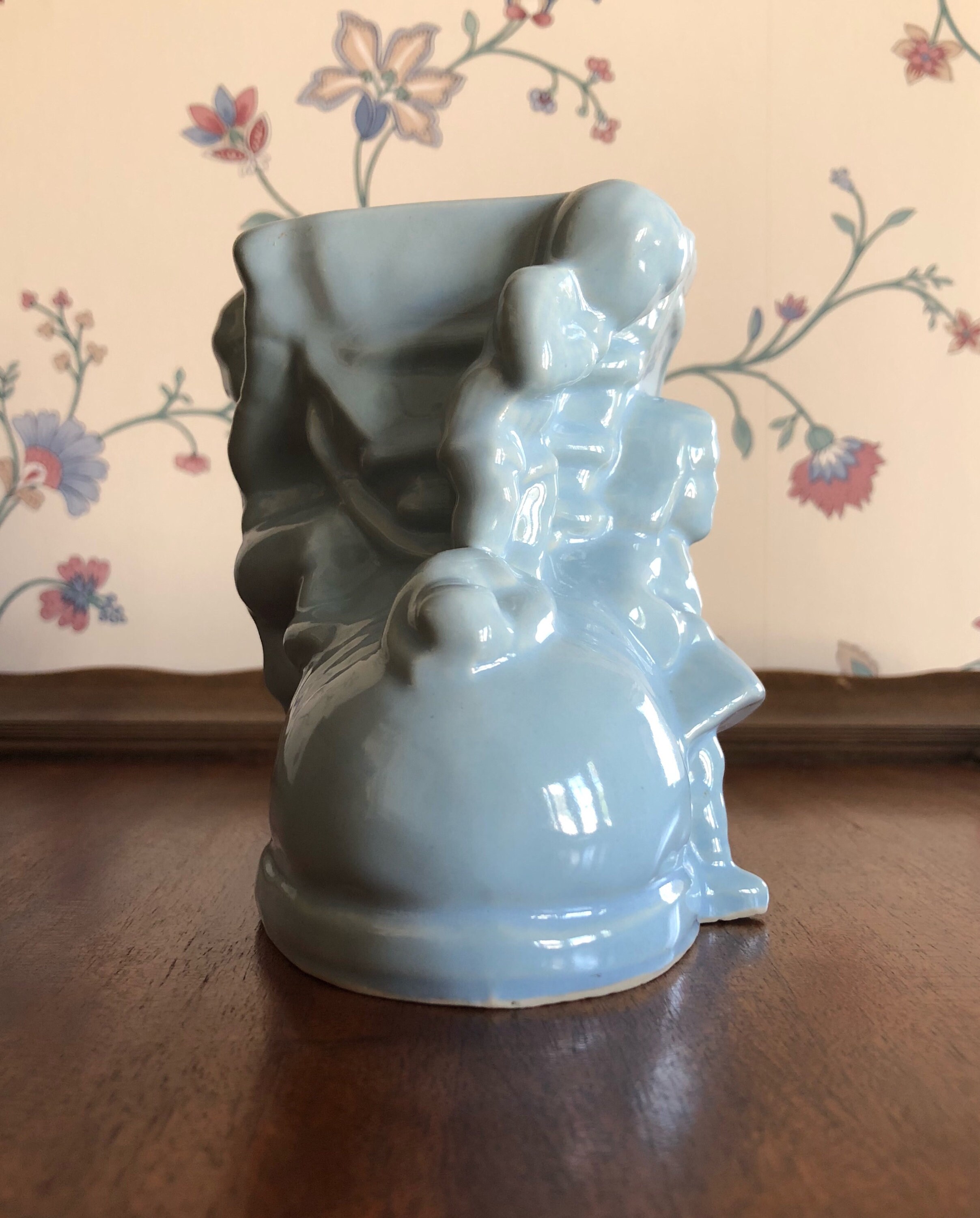 Vintage Blue Planter Nursery Planter Old Woman Who Lived in a Shoe ...