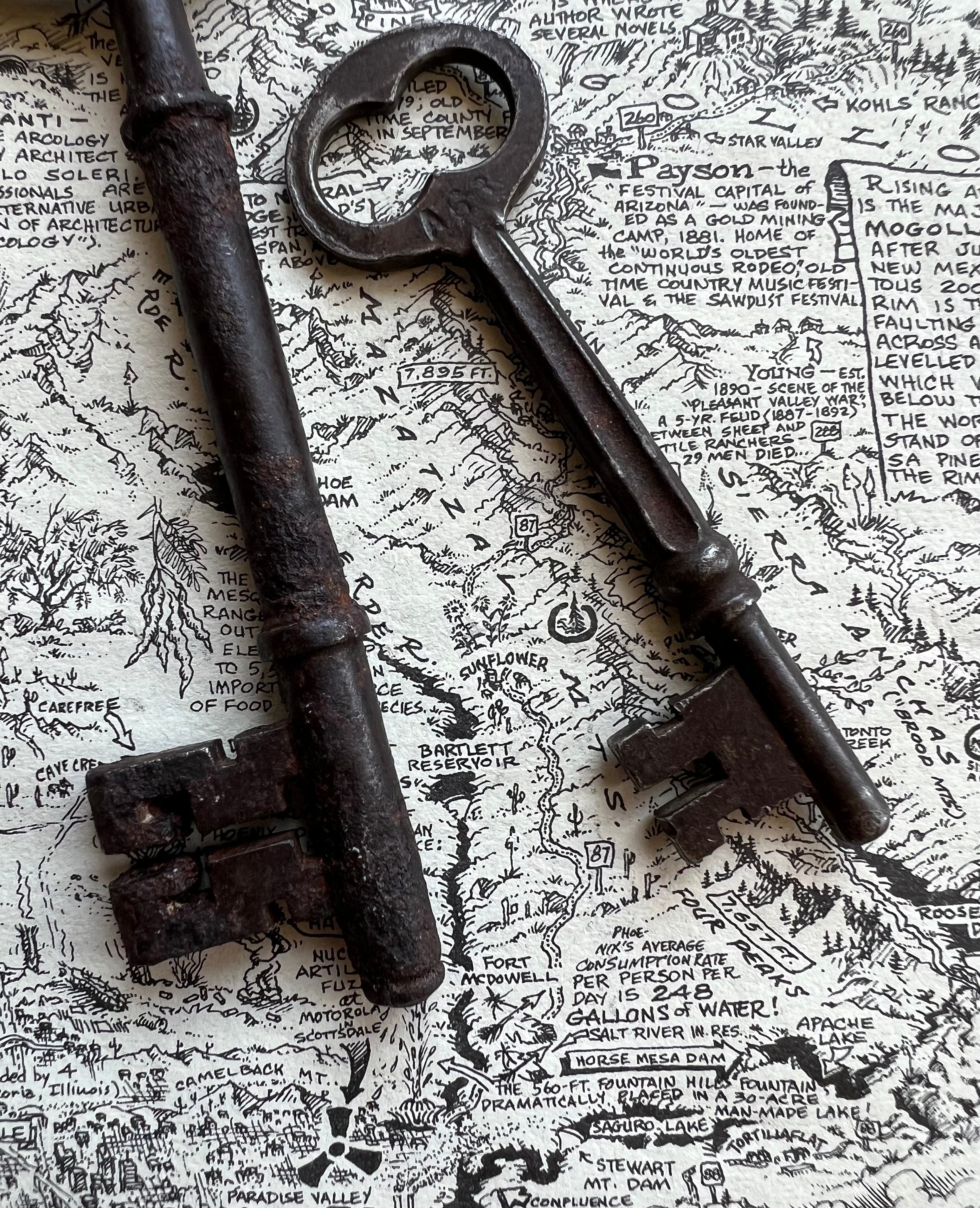 Antique Skeleton Keys Vintage Skeleton Keys Old Keys Set 2 - Etsy
