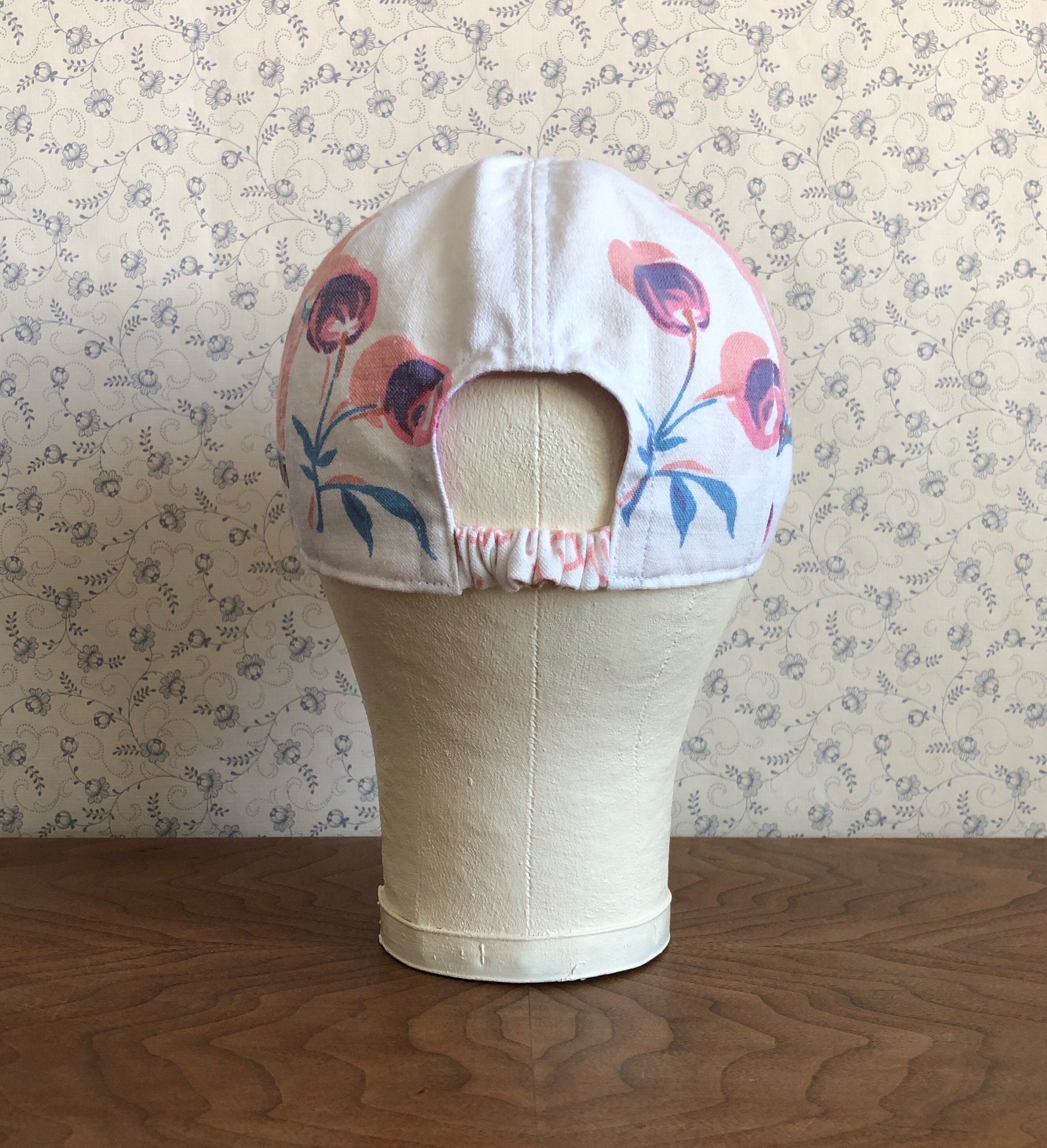 Women's Caps Handmade Repurposed Cotton Vintage Linens Hat Cap Vintage ...