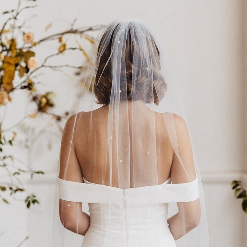 Small Veil Wedding Ideas Small Bridal Intimate Wedding Veil ...