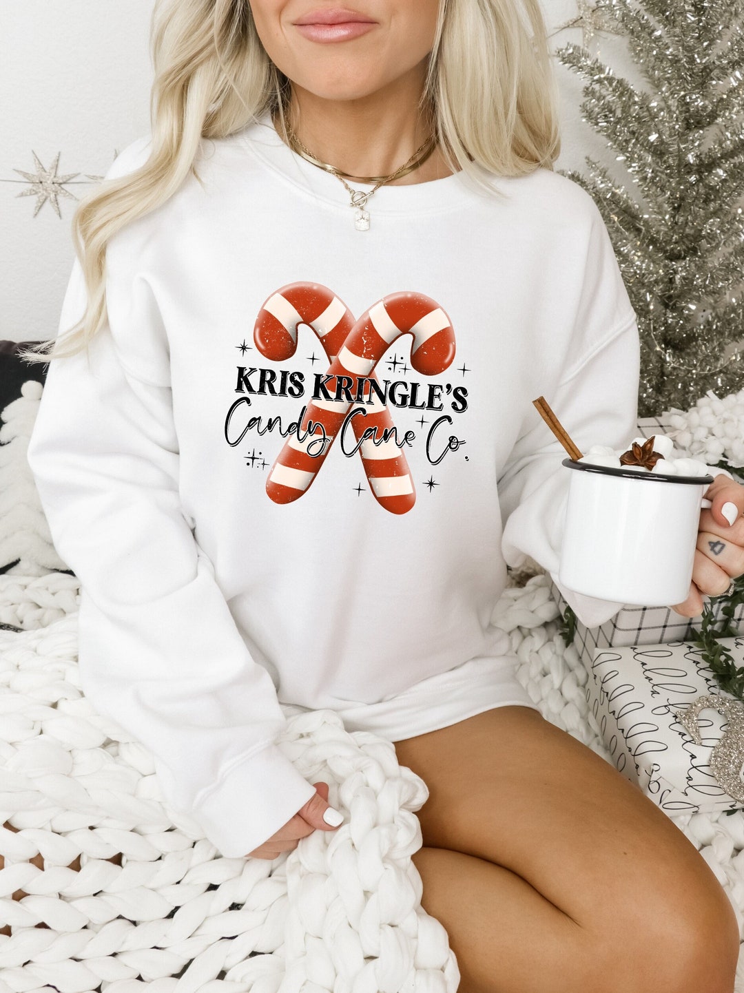 Kris Kringles Candy Cane Christmas Sweatshirt Christmas - Etsy