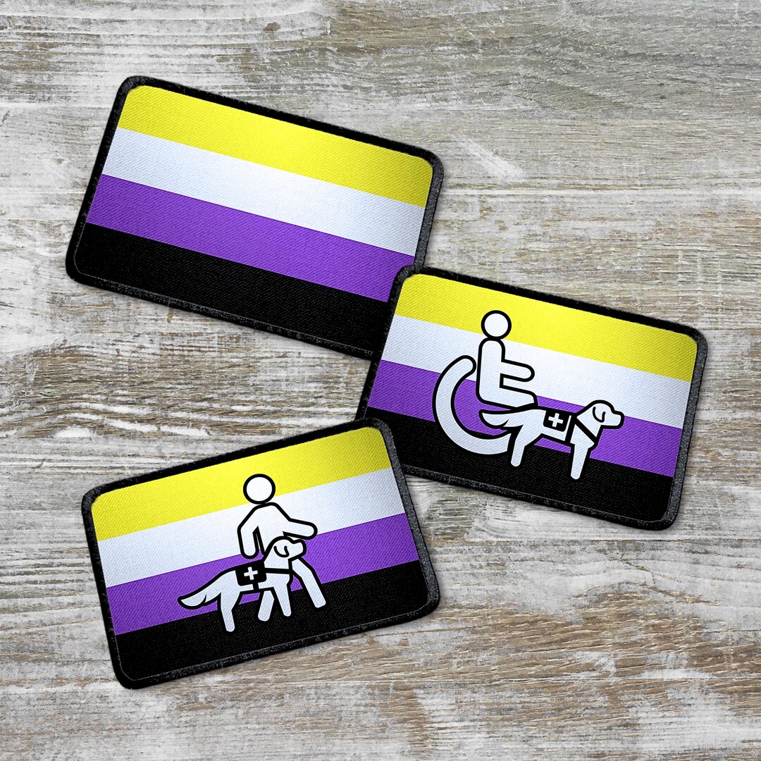 Non Binary Patches | Gender Fluid Intersectionality Patch | Disability Inclusive Hook Patch ...