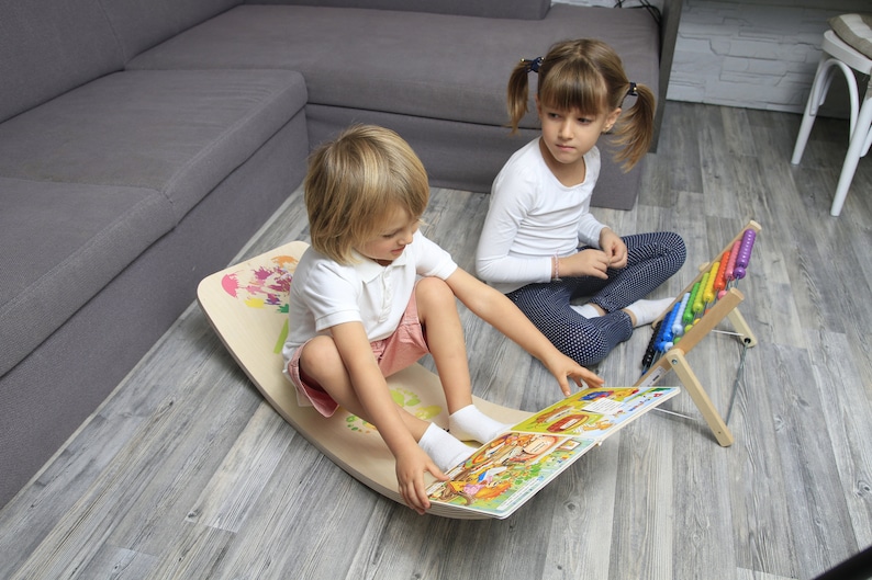 Rocker Board Waldorf Board Balance Curved Board Wooden Toy - Etsy