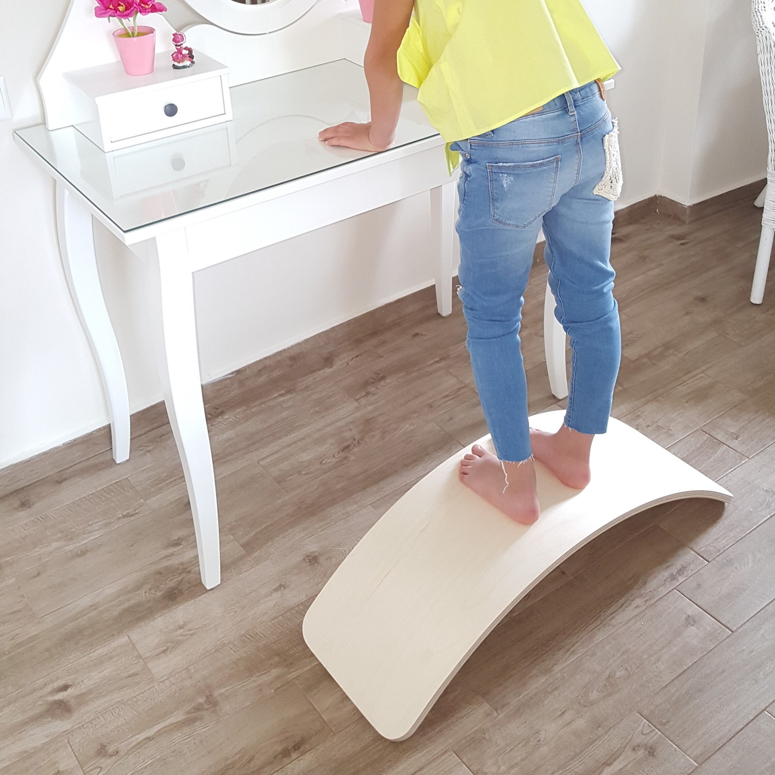 Rocker Board Waldorf Board Balance Curved Board Wooden Toy - Etsy