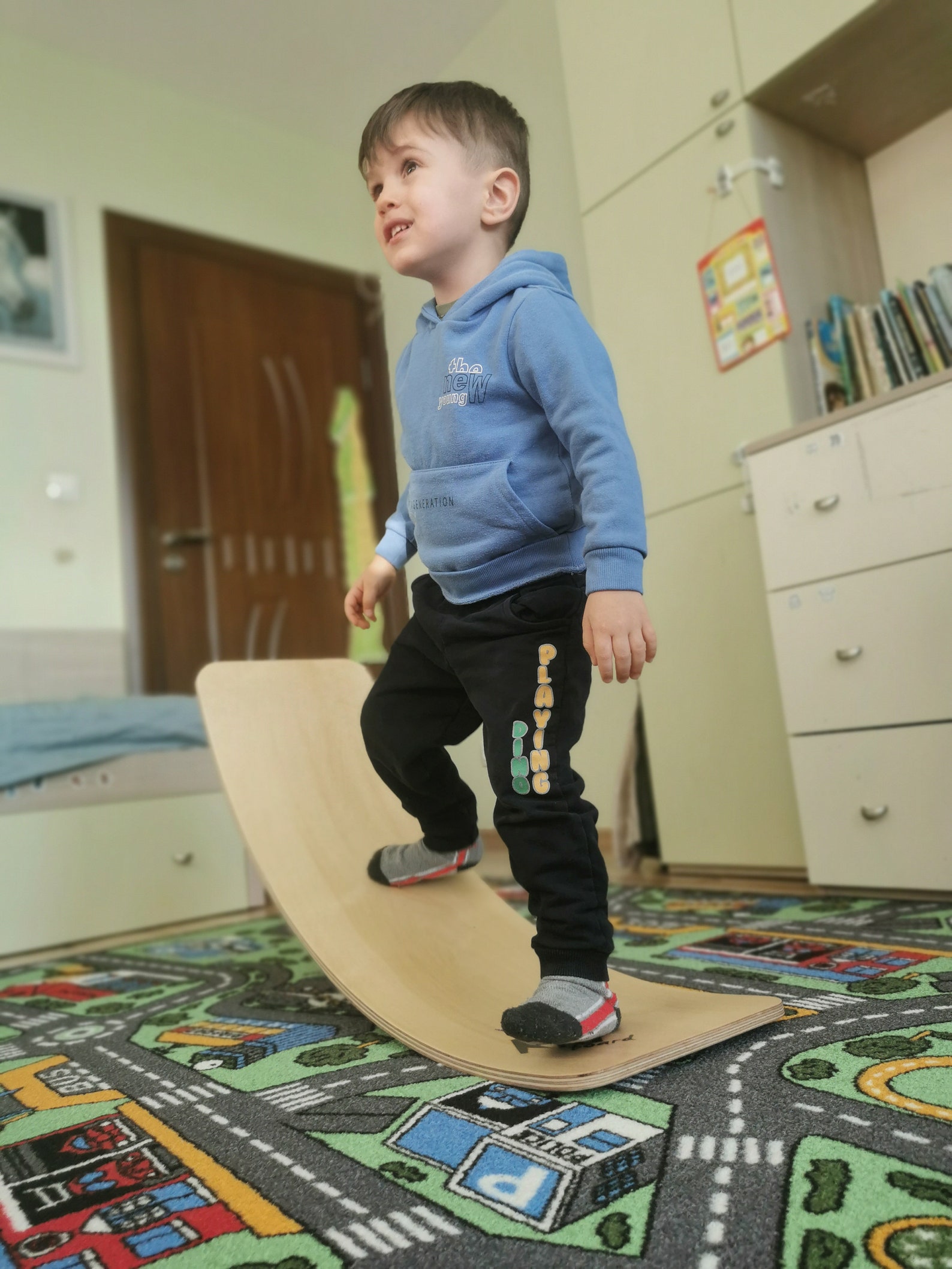 Balance Curved Board Rocker Board Waldorf Board Wooden - Etsy