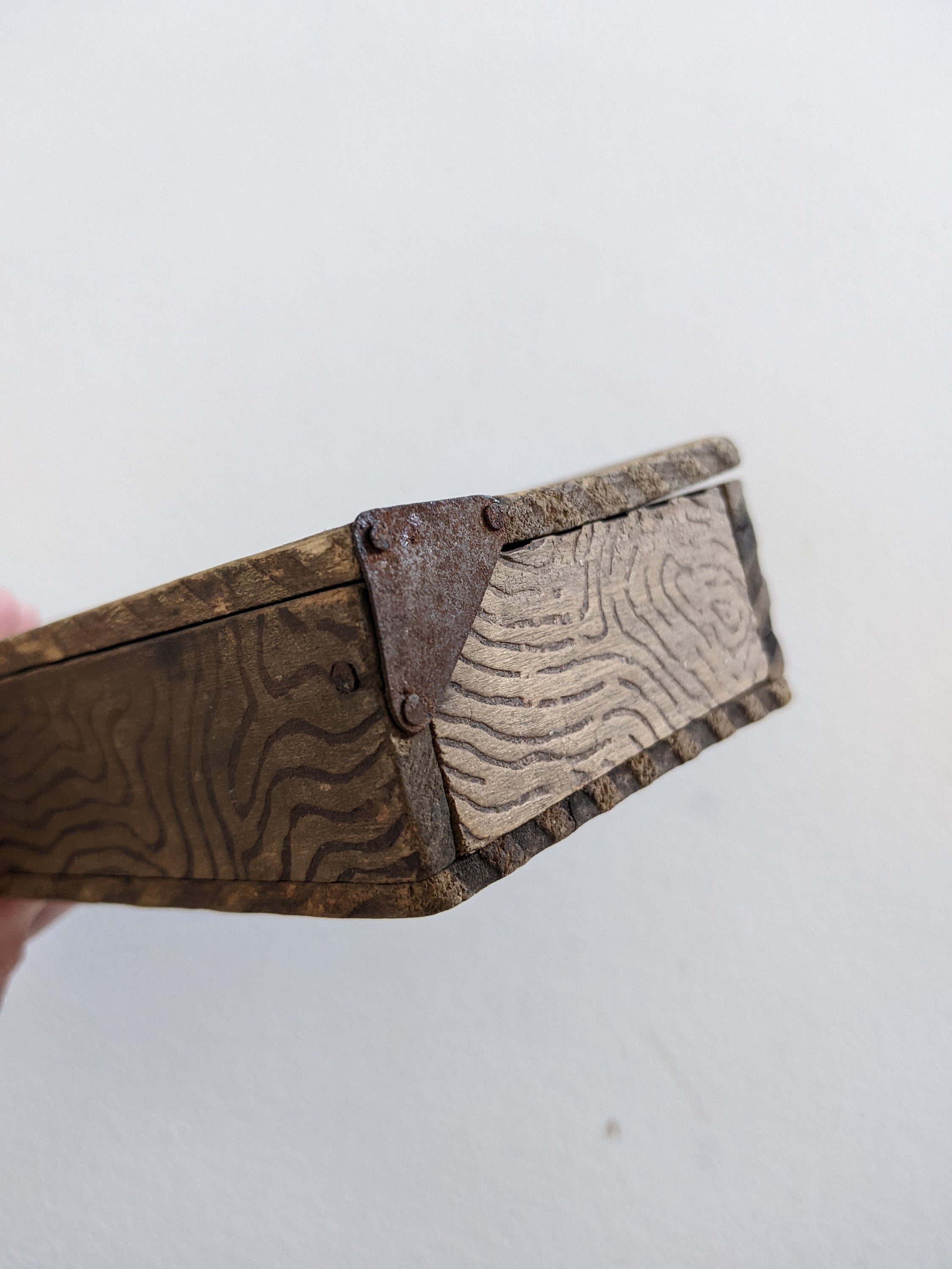 Vintage, Carved, Wooden Tie Box - Etsy