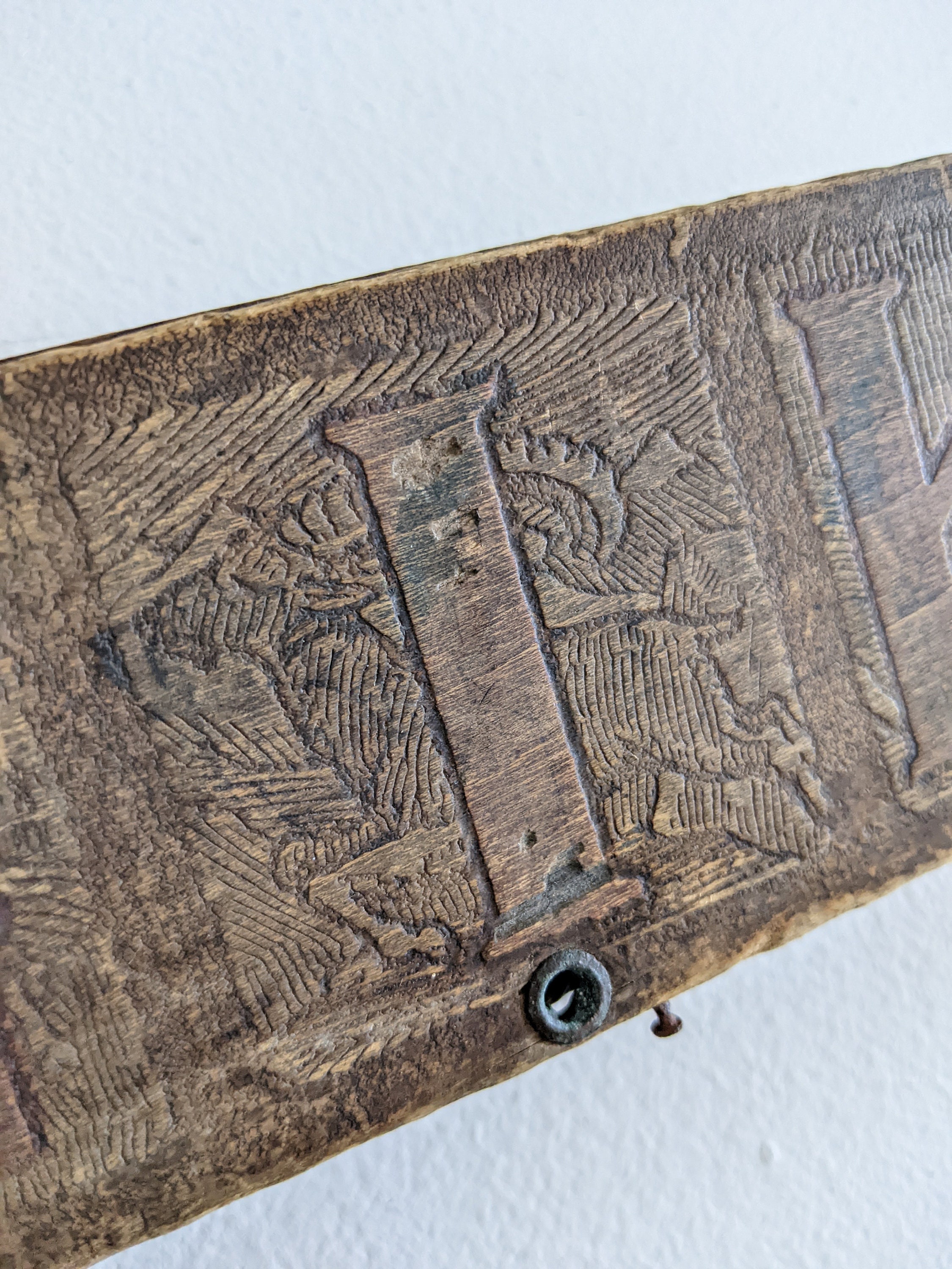 Vintage, Carved, Wooden Tie Box - Etsy