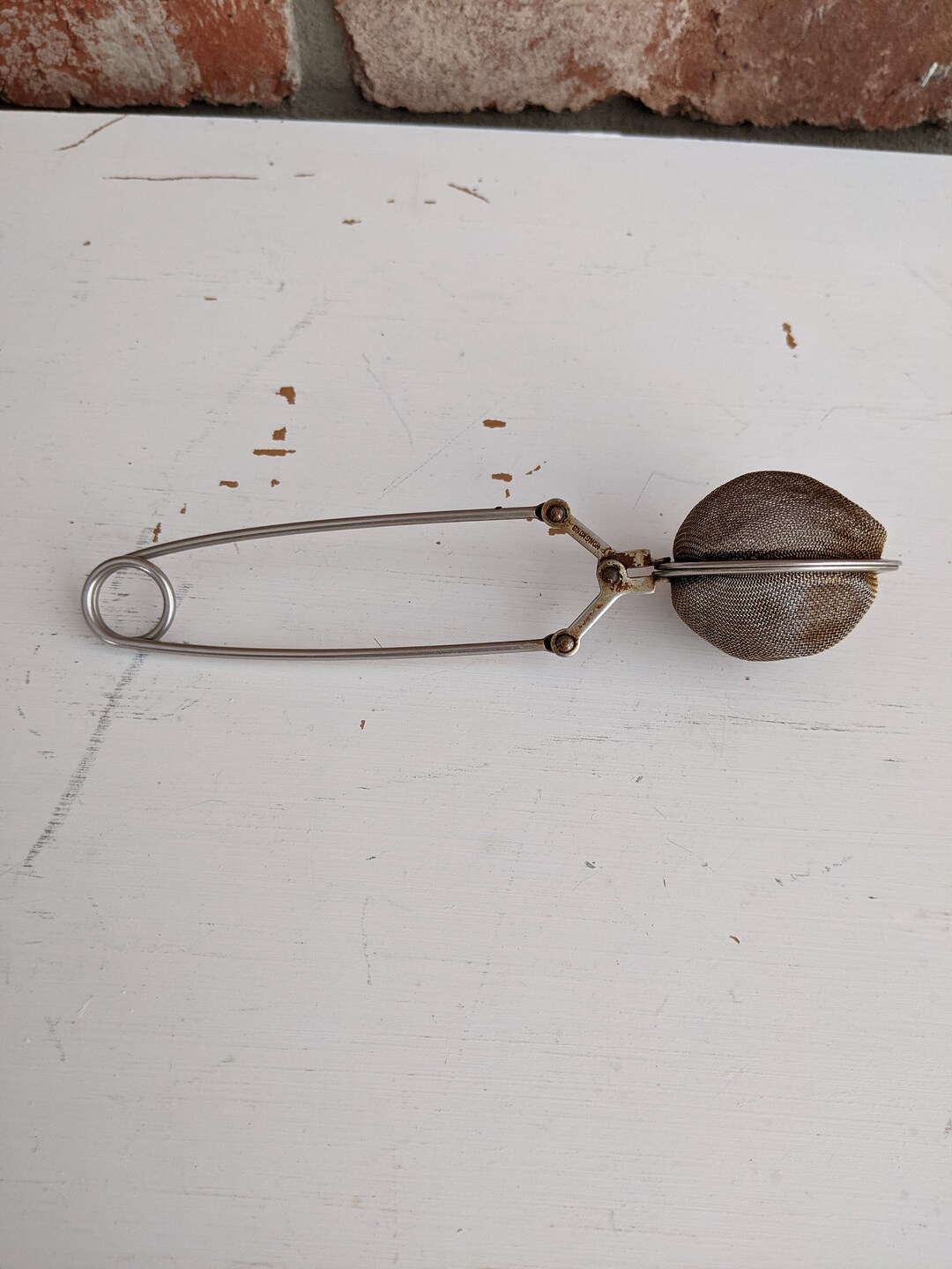 Vintage, Tea Ball Infuser With Spring Clamp - Etsy
