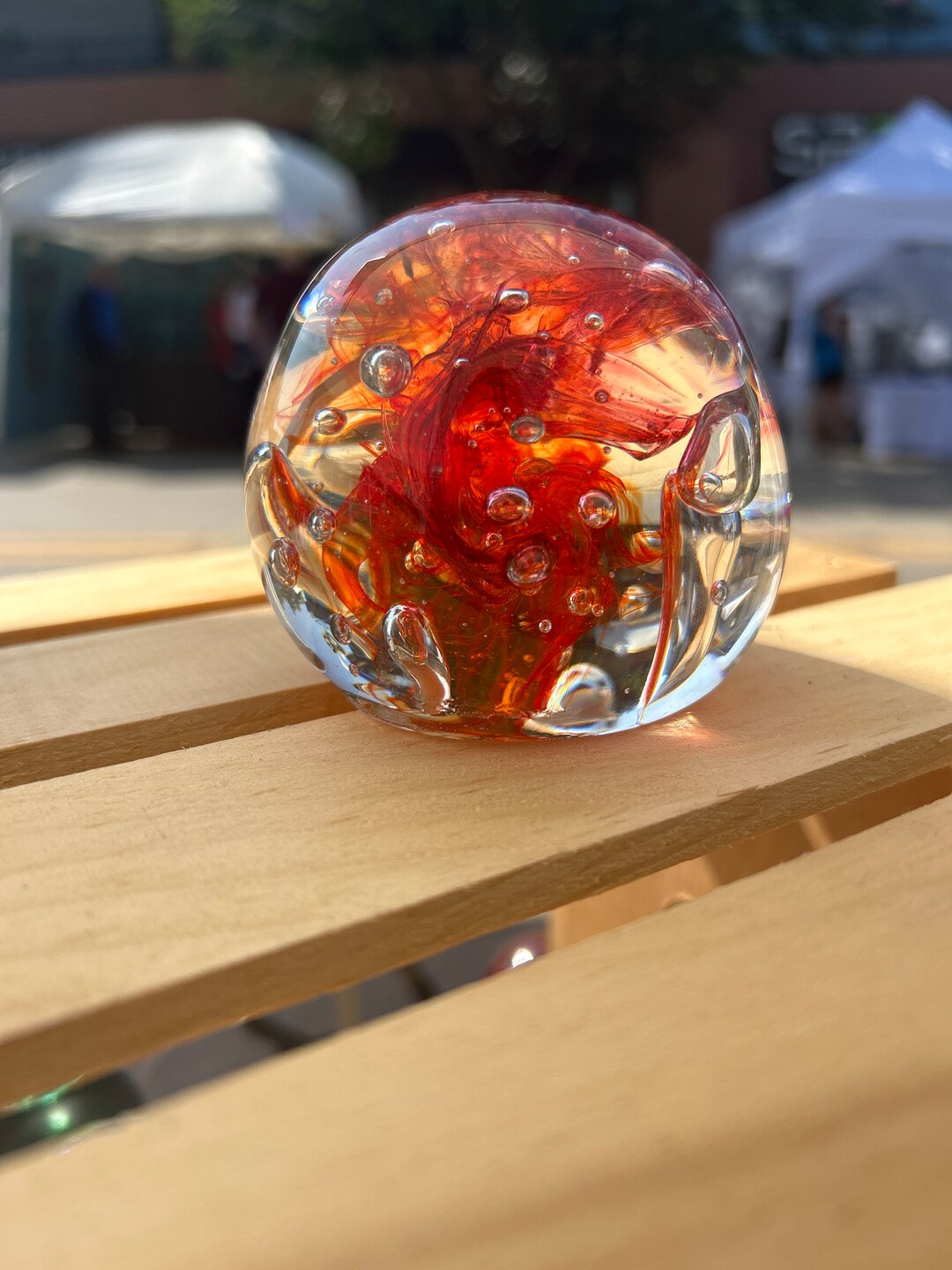 Red Paperweight - Etsy