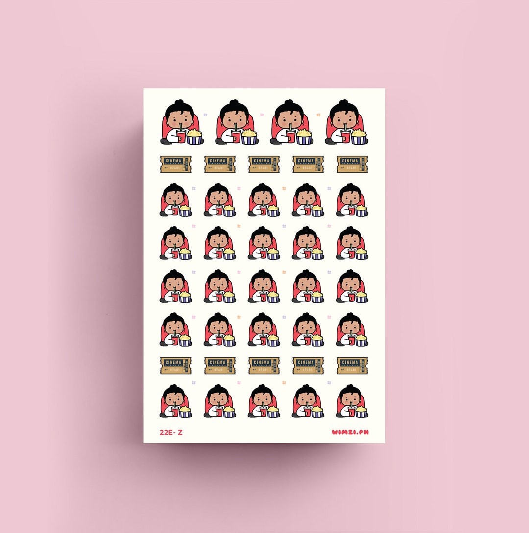 Movie Time Stickers for Planners Journals DIY Scrapbooking - Etsy