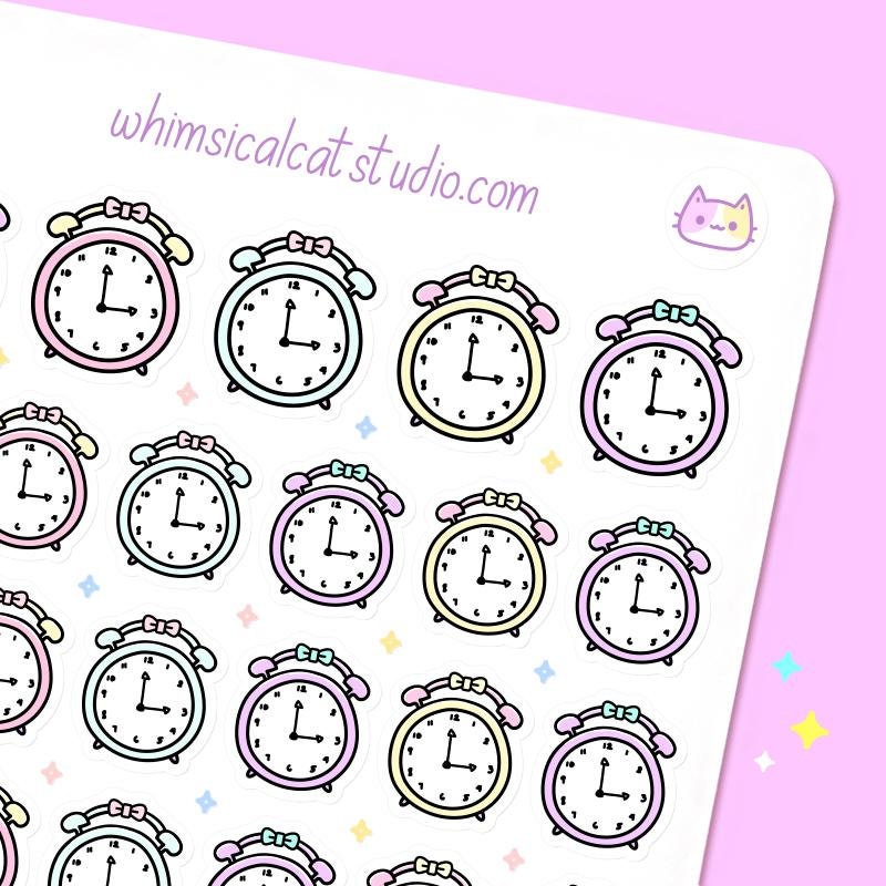 Stickers, Labels & Tags Alarm Clock Wake Up at Full Sheet Sticker sheet ...