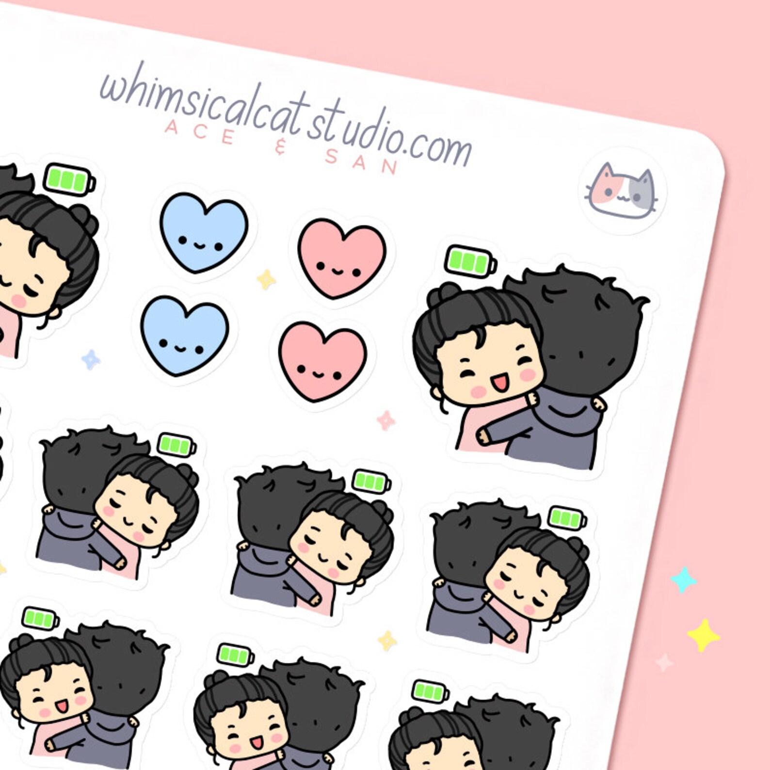 Hug Couple Planner Stickers Boyfriend Stickers Girlfriend | Etsy