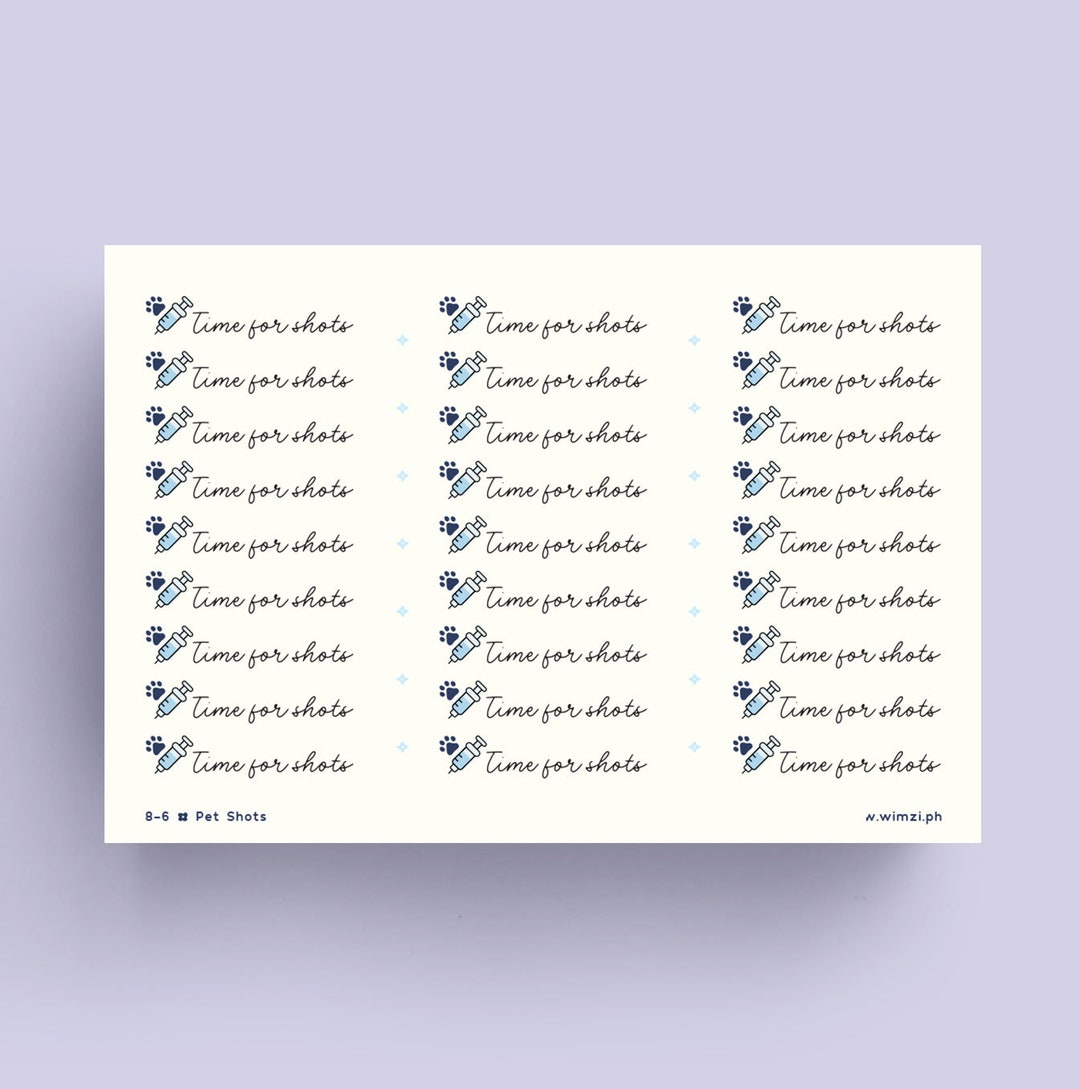 Time for Shots-transparent Stickers for Planners, Journals, DIY ...