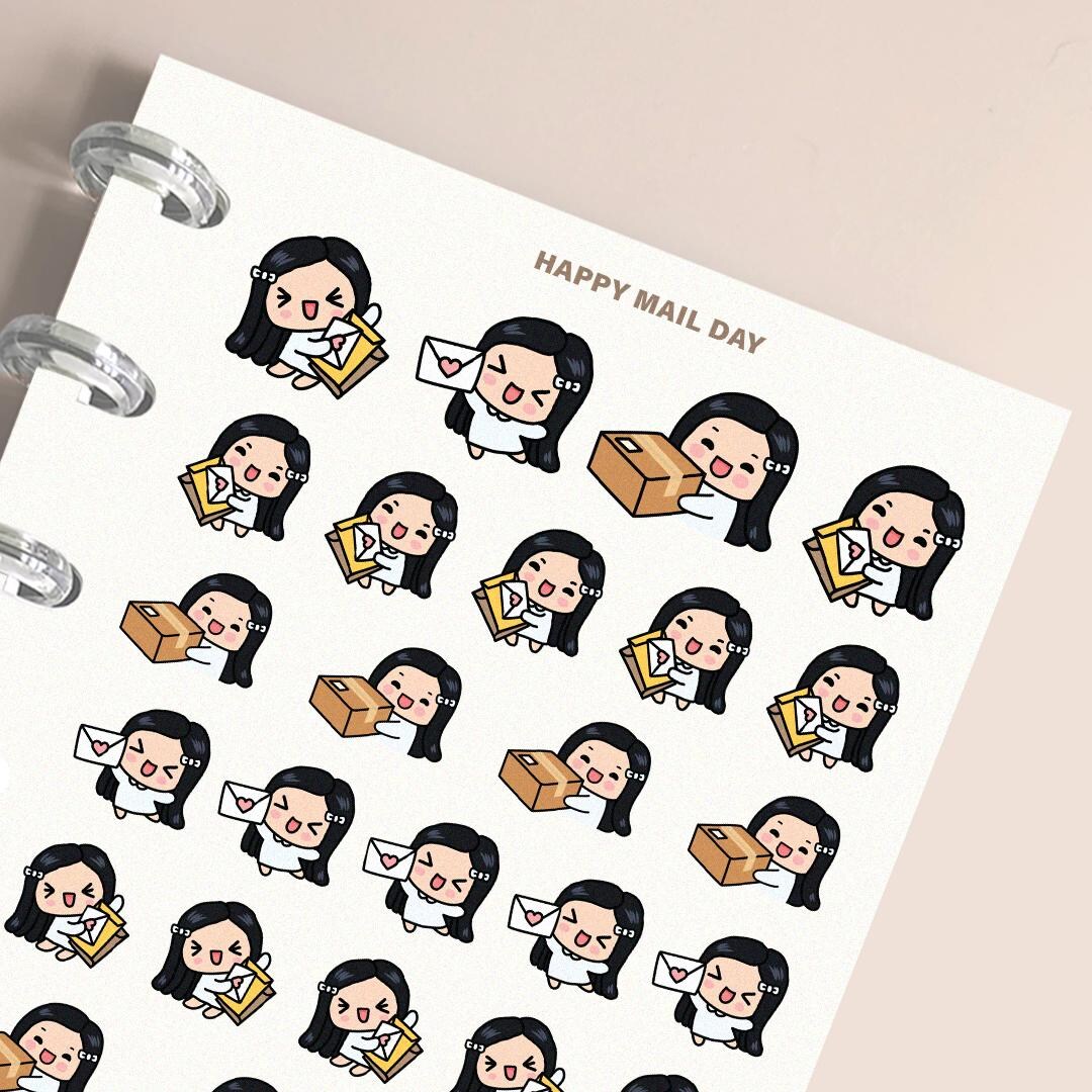Happy Mail Planner Stickers, Stickers for Journals, DIY Scrapbooking ...