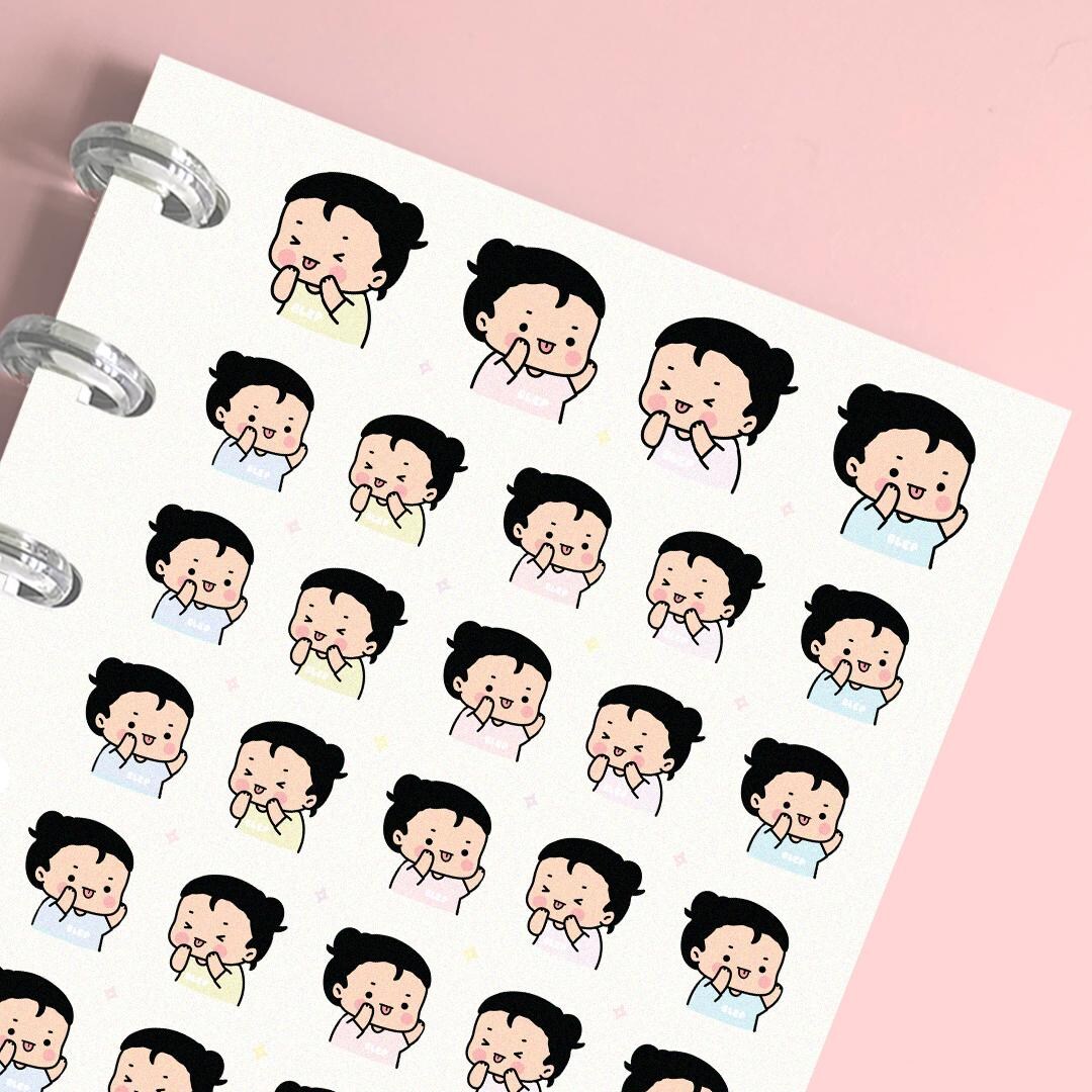 Blep Planner Stickers, Cute Playful Mood Stickers for Journals ...