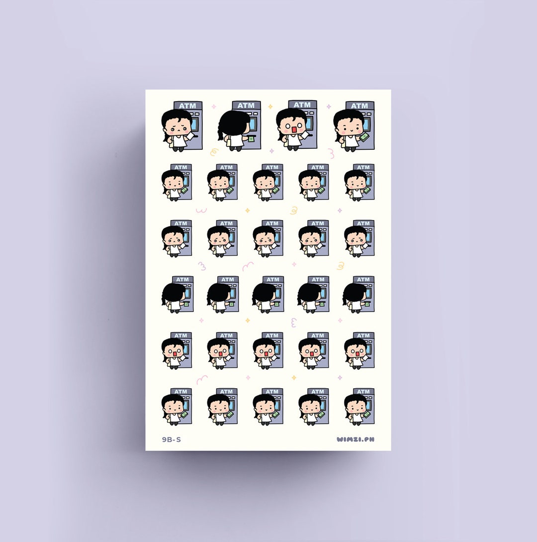 Cash Withdrawal Stickers for Planners Journals DIY - Etsy