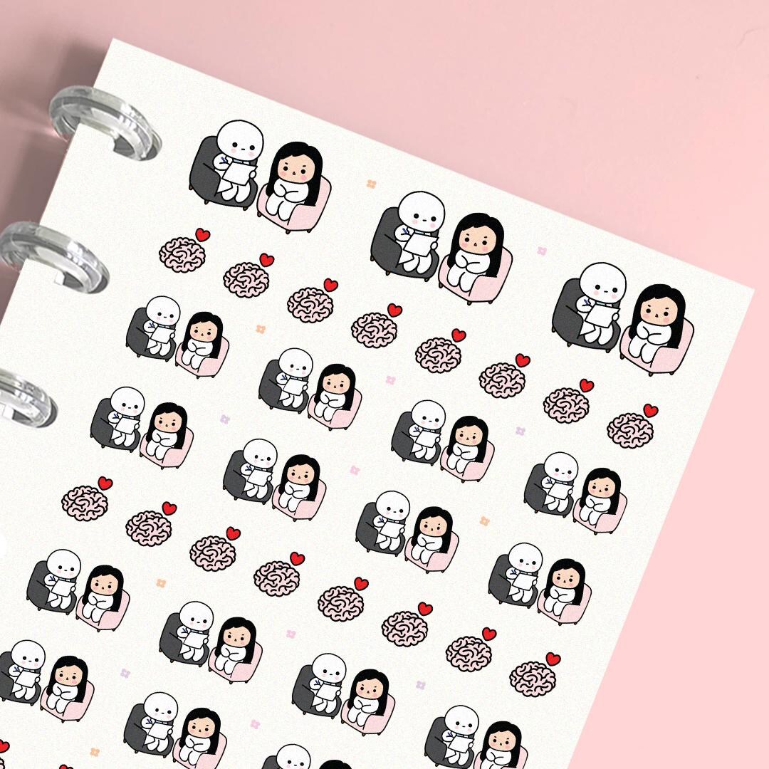 Therapy Sessions Planner Stickers, Stickers for Journals, DIY ...