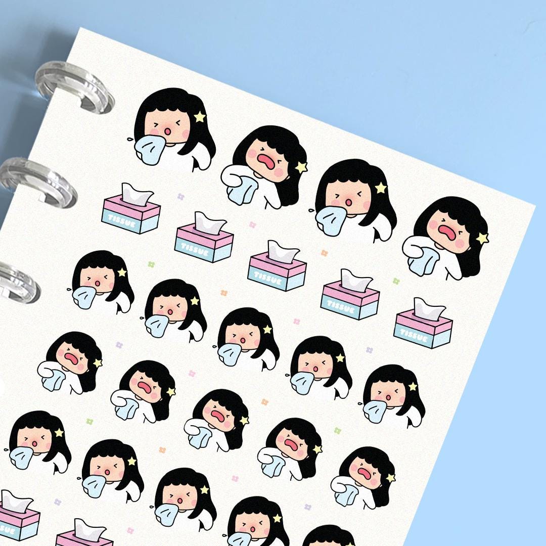 Sneeze Planner Stickers, Stickers for Journals, DIY Scrapbooking ...