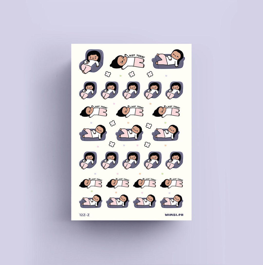 Not Today Stickers for Planners Journals DIY Scrapbooking - Etsy